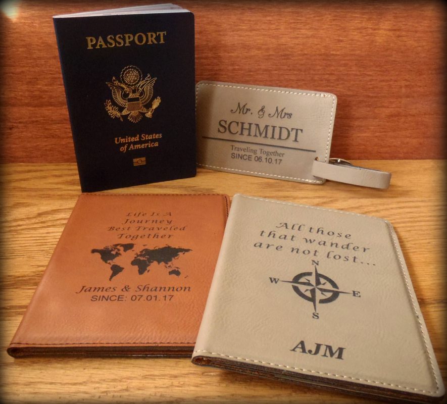 This Engraved Passport Cover Makes a Great Gift | Emmaline Bride ...
