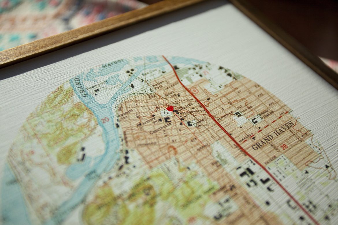 This Map Print Makes a Beautiful Engagement Gift | Emmaline Bride ...
