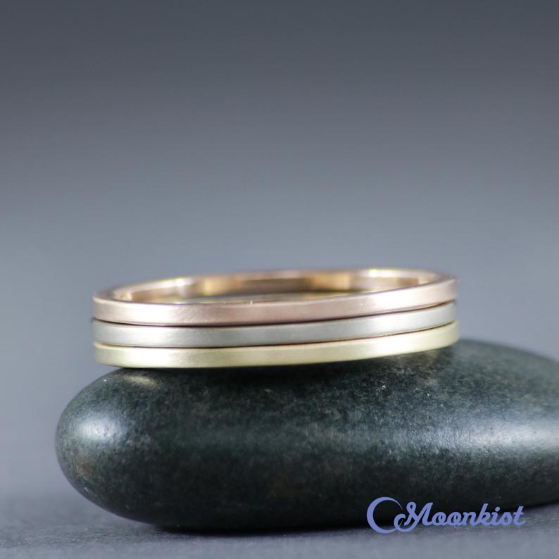 Gold Wedding Rings for Men + Women | Handmade Wedding Bands