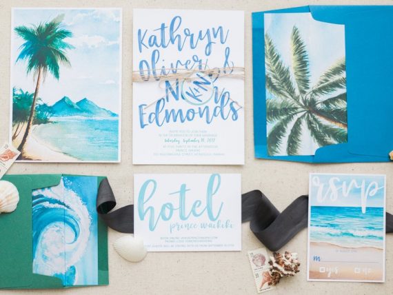 9 Best Places for Tropical Wedding Invitations | Emmaline Bride Wedding ...