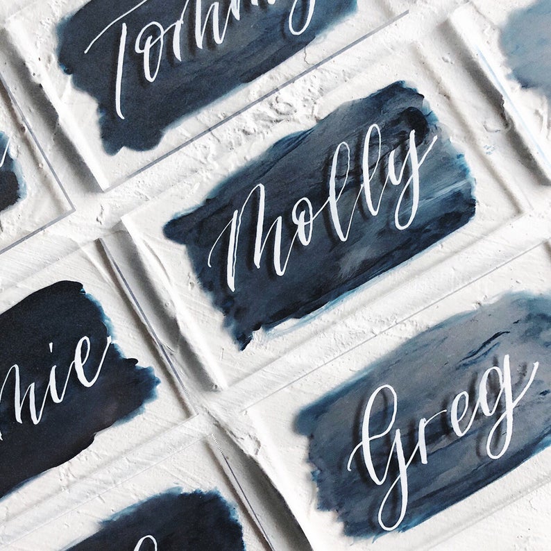 Handwritten Place Cards: DIY + Where to Buy Hand Lettered Seat Cards