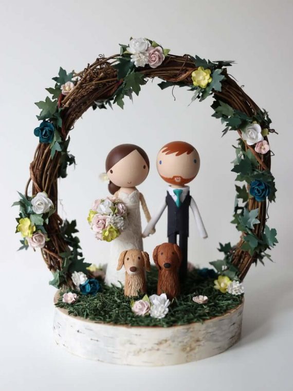 Most Adorable Custom Wedding Cake Toppers Ever | Emmaline Bride