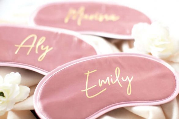 Bridesmaid Sleep Masks for Your Bachelorette Party | Emmaline Bride