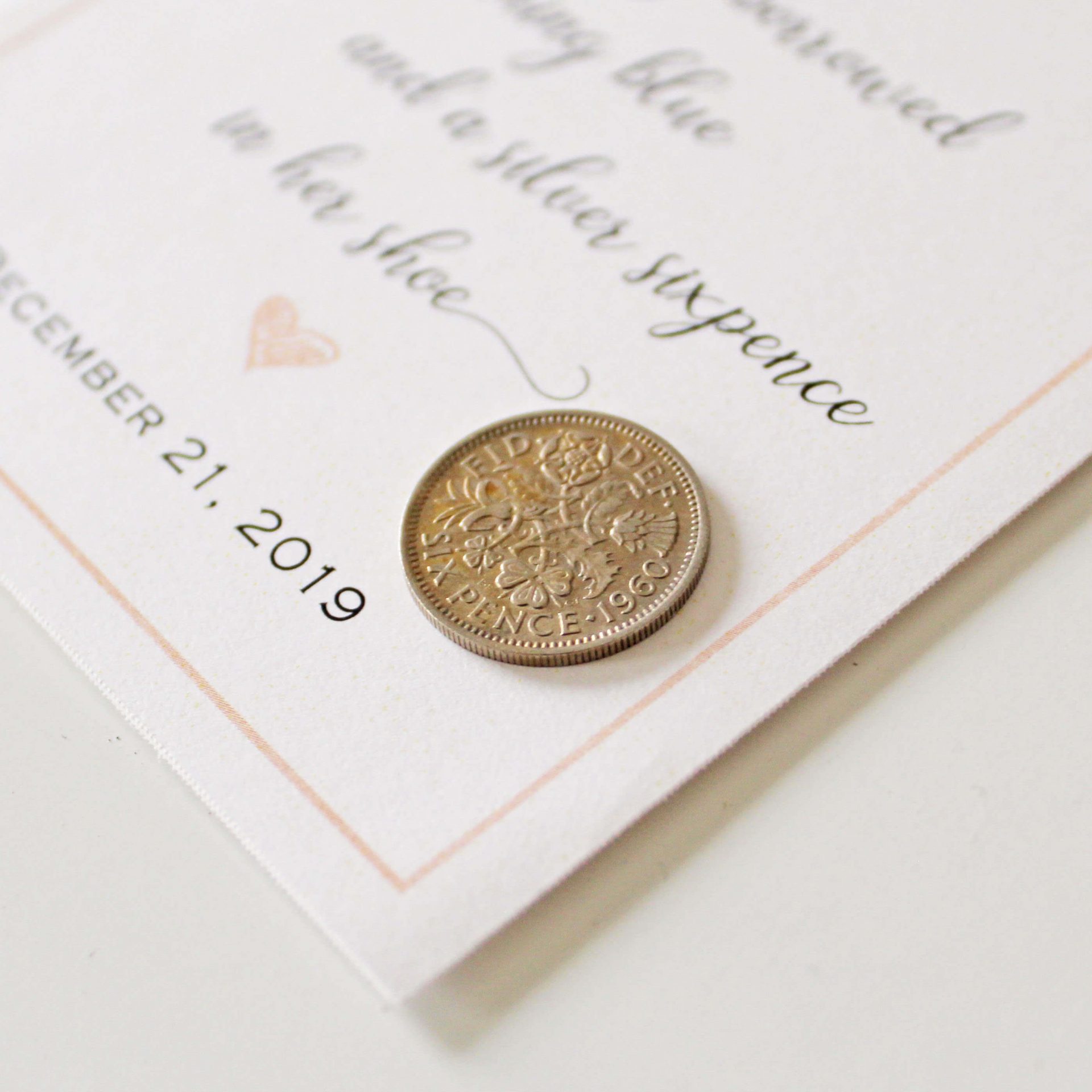Sixpence Wedding Poem + Coin Gift for the Bride | Emmaline Bride