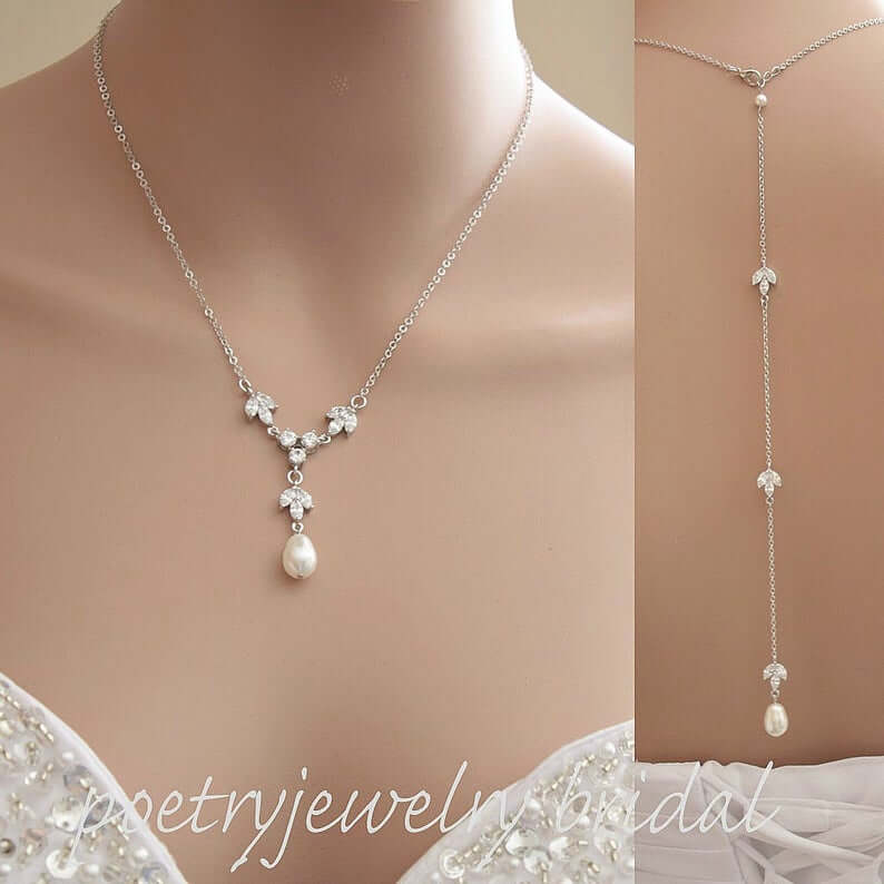 This Back Necklace Will Give You That Something Extra for Your Wedding