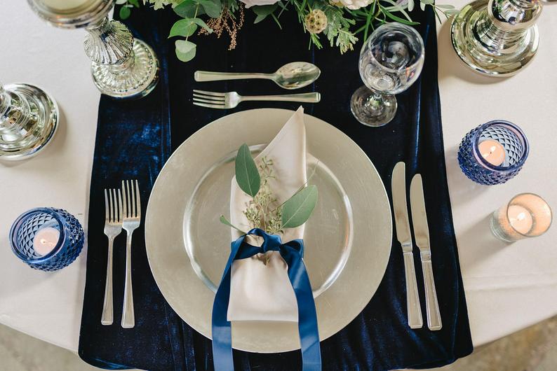 The Best Place to Buy Velvet Table Runners for Wedding | Emmaline Bride