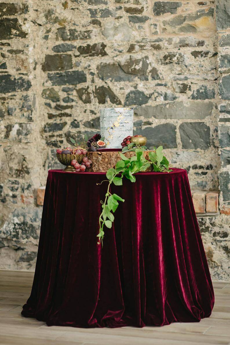 The Best Place to Buy Velvet Table Runners for Wedding | Emmaline Bride