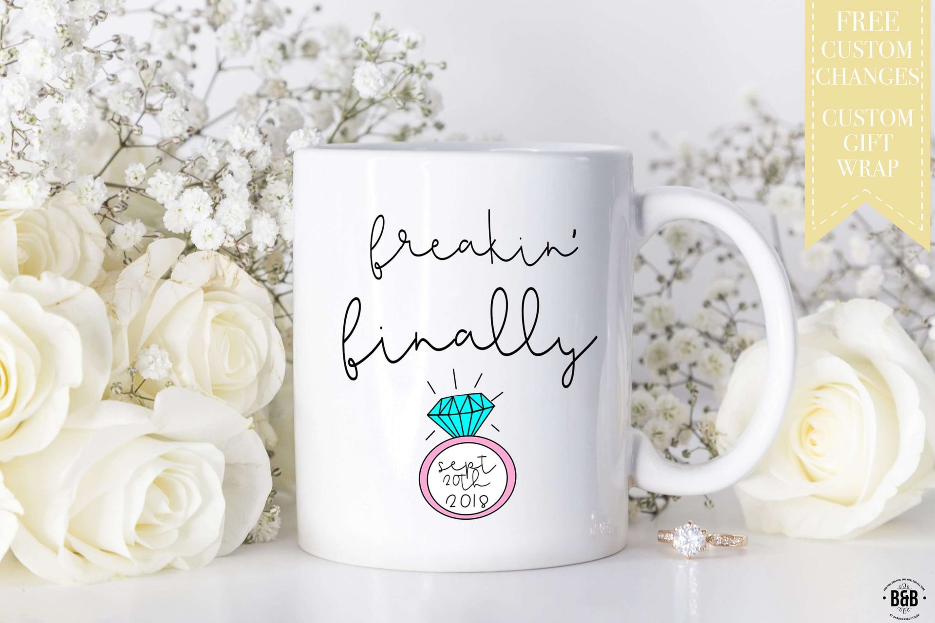 Newly Engaged Mugs: 7 Cutest Coffee Mug Gifts for Brides-to-Be