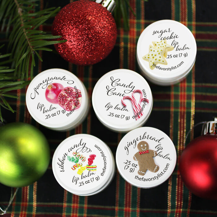 Holiday Lip Balms for Favors + Stocking Stuffers | Emmaline Bride ...