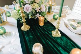 The Best Place to Buy Velvet Table Runners for Wedding | Emmaline Bride