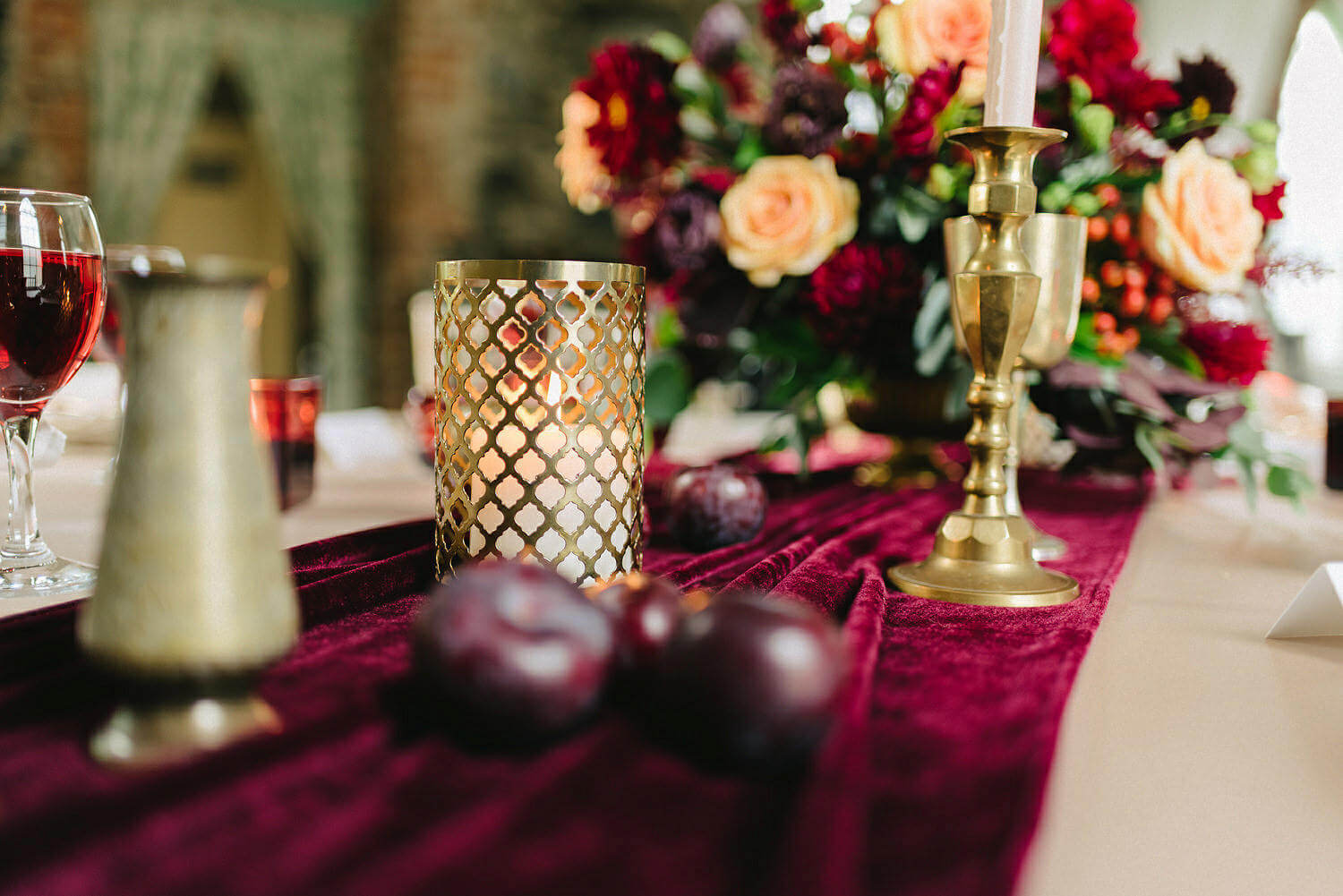 The Best Place to Buy Velvet Table Runners for Wedding | Emmaline Bride