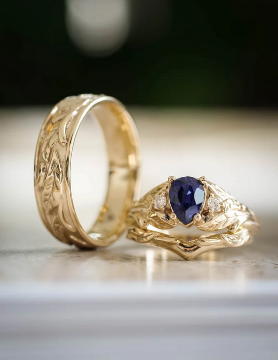 9 Unique Wedding Ring Sets for Couples That Go Together