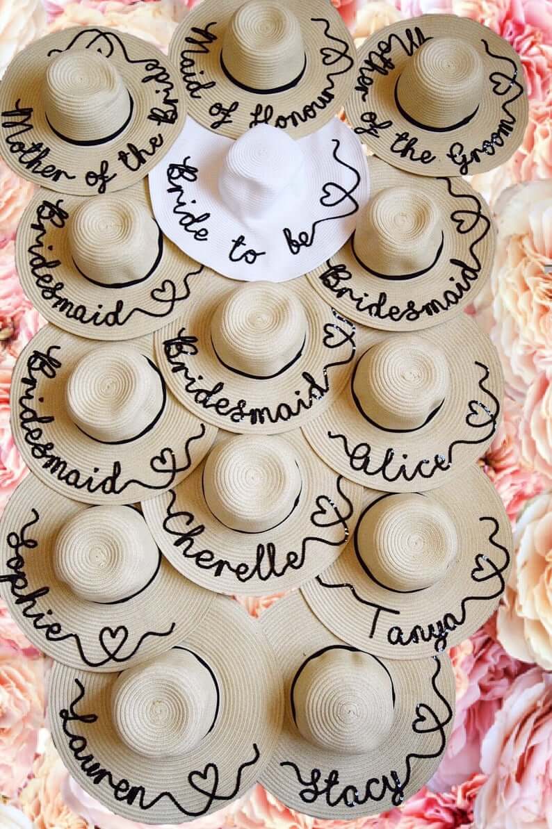 Where to Buy Bachelorette Party Sun Hats | Emmaline Bride