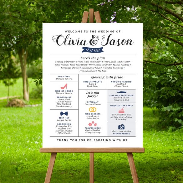 9 Clever Alternatives to Printed Wedding Programs | Emmaline Bride