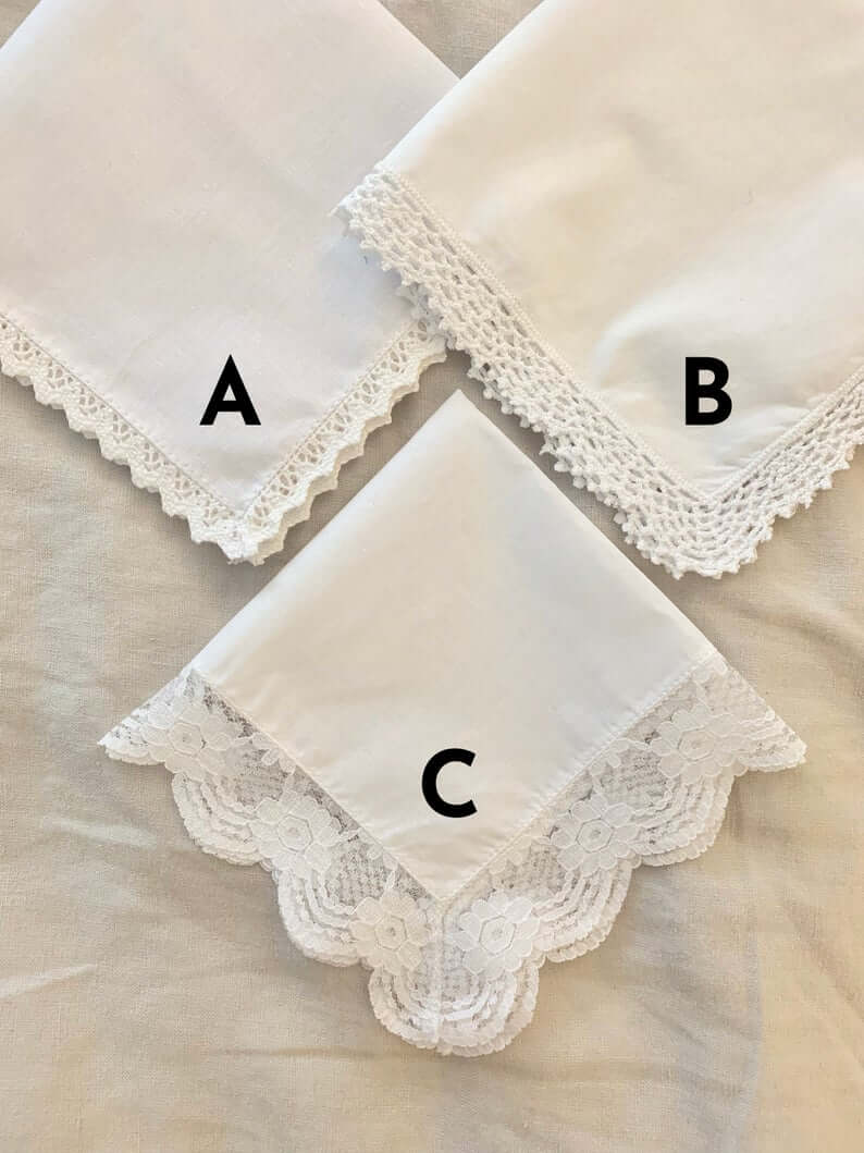 Where to Buy Bride Handkerchief for Daughter | Emmaline Bride
