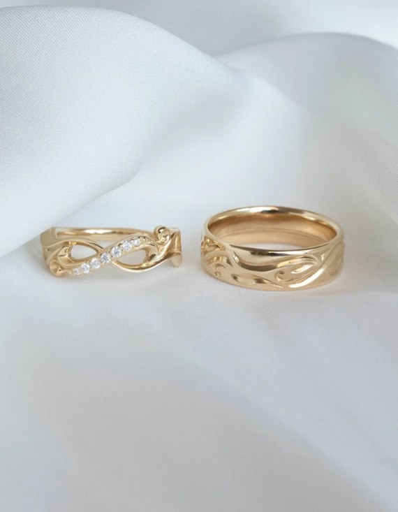 9 Unique Wedding Ring Sets for Couples That Go Together
