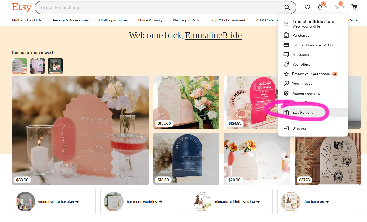 50+ Best Etsy Wedding Registry Ideas for 2023