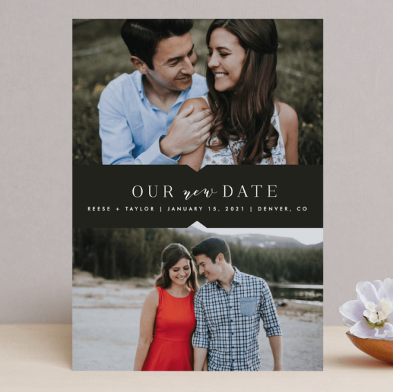 15 Change the Date Cards to Send Wedding Guests ASAP