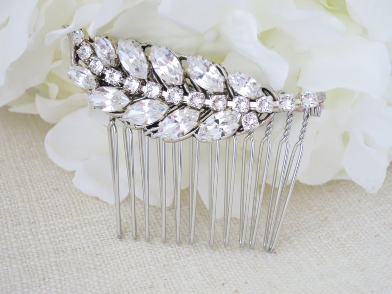 Can I Wear Wedding Hair Comb with Hair Down? -- Ask Emmaline Bride