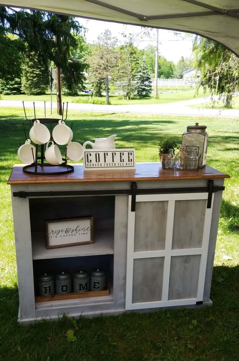 How to Make a Farmhouse Coffee Bar at Your Wedding | Emmaline Bride