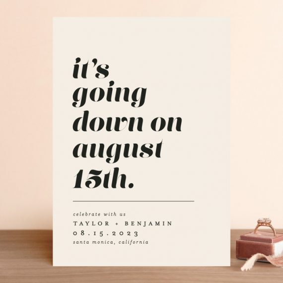 Where to Buy Non Photo Save the Date Cards | Emmaline Bride