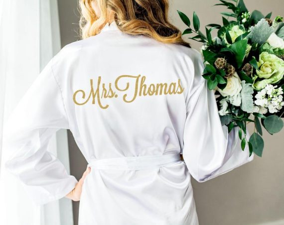 Best Bridal Robe for Getting Ready - Wedding Day | Emmaline Bride