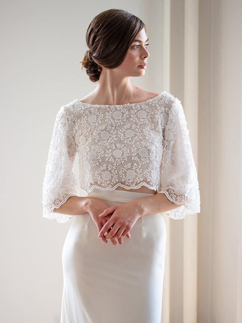 15 Best Crop Top Wedding Dresses + Separates for 2024