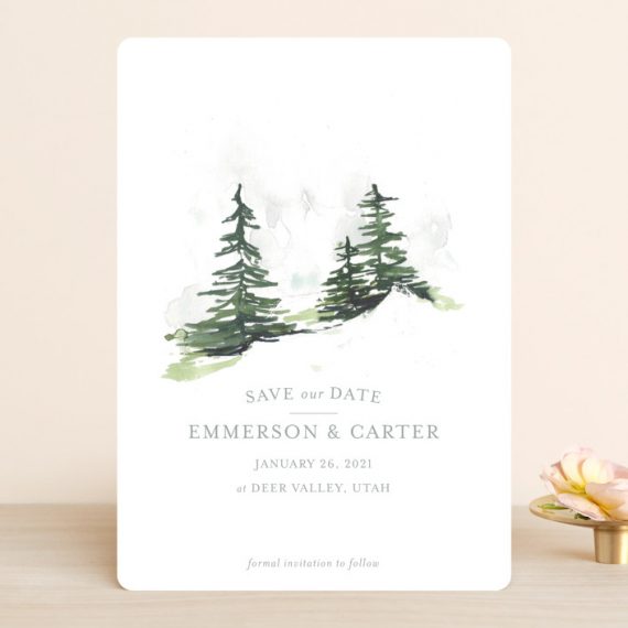 Where to Buy Non Photo Save the Date Cards | Emmaline Bride