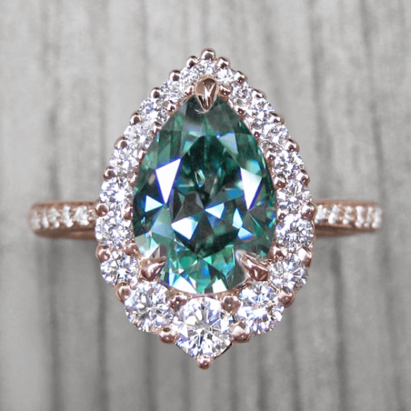 7 Sparkling Blue Moissanite Rings for Your Engagement | Emmaline Bride