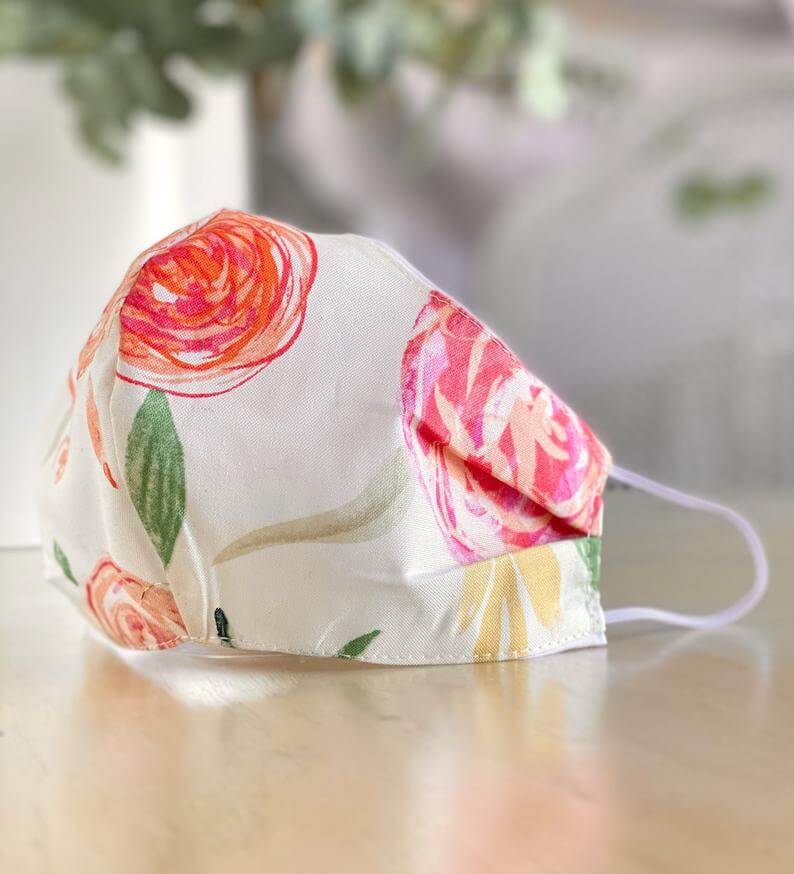 Where To Buy Cute Face Masks on Etsy | Emmaline Bride