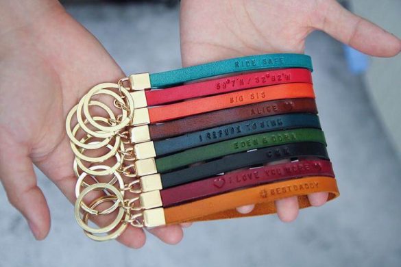 Top 10 Leather Keychain Gifts for Him or Her -- Personalized + Handmade!
