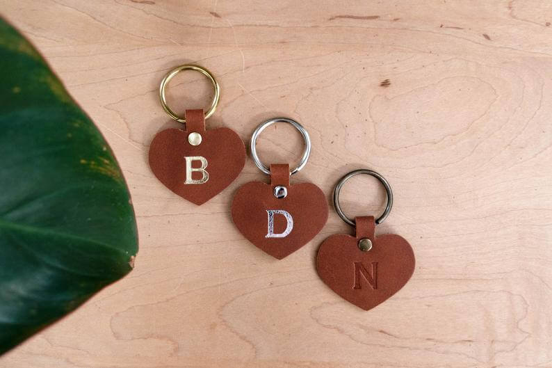 Top 10 Leather Keychain Gifts for Him or Her -- Personalized + Handmade!