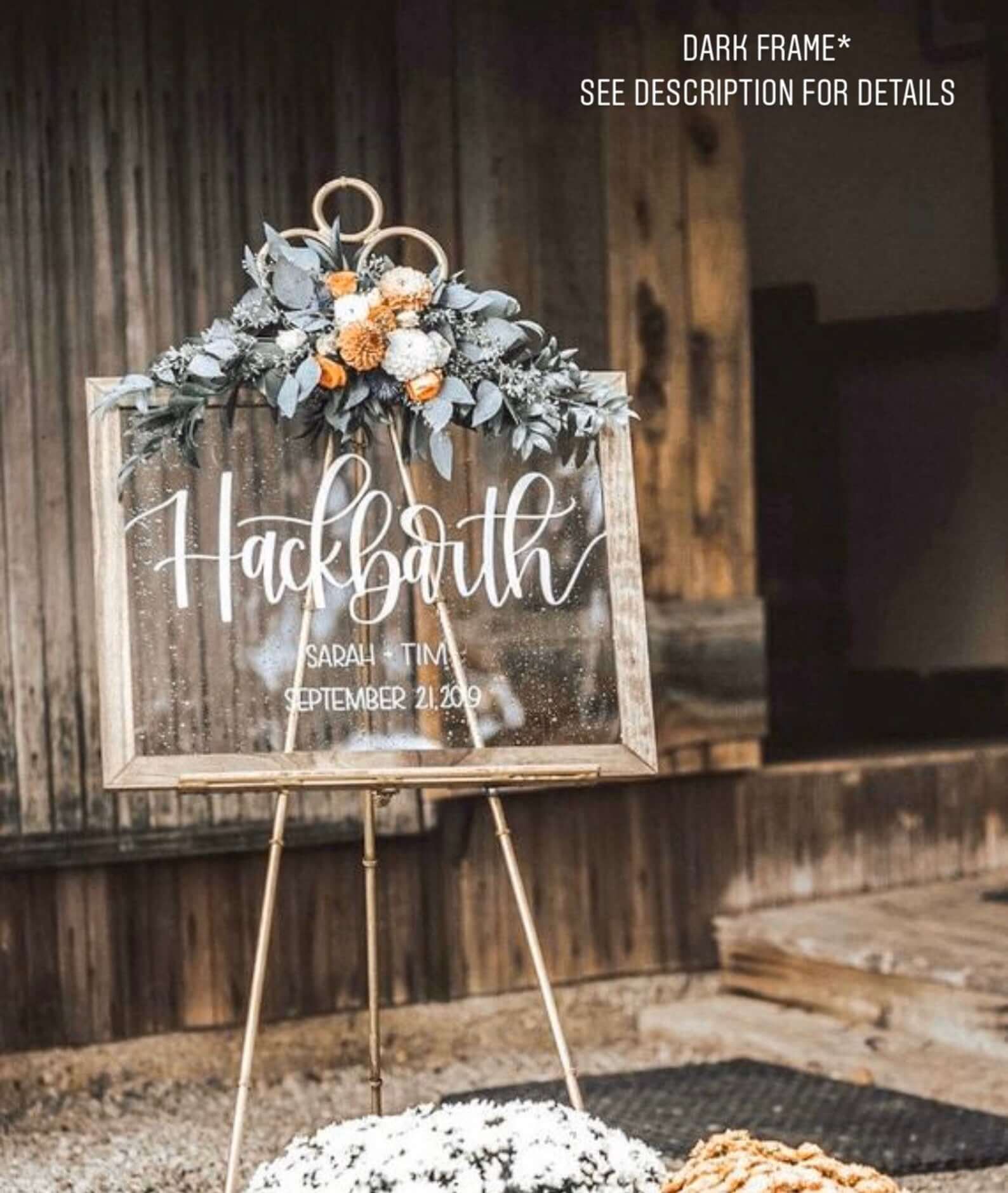 Clear Wedding Welcome Sign to Greet Your Guests | Emmaline Bride