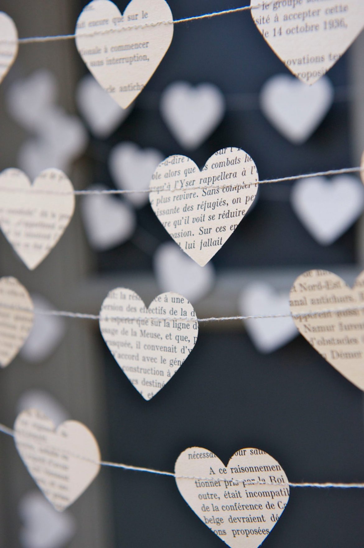Rustic Heart Garland -- HANDMADE-A-DAY | Emmaline Bride Wedding Blog