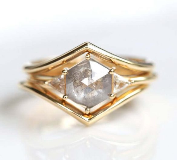 The Most Beautiful Hexagon Diamond Rings You Can Buy Online