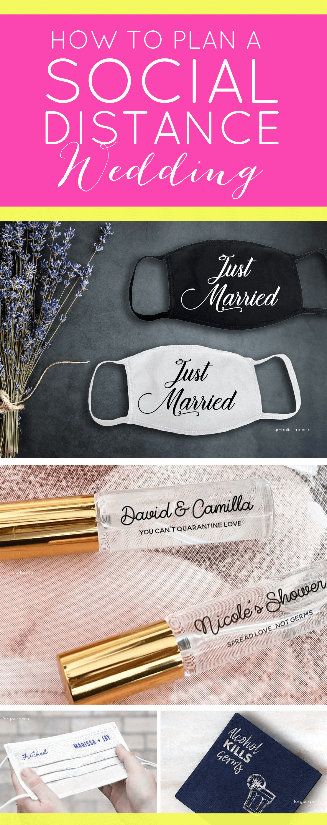 How to Plan a Social Distance Wedding: 10 Rules to Follow Right Now