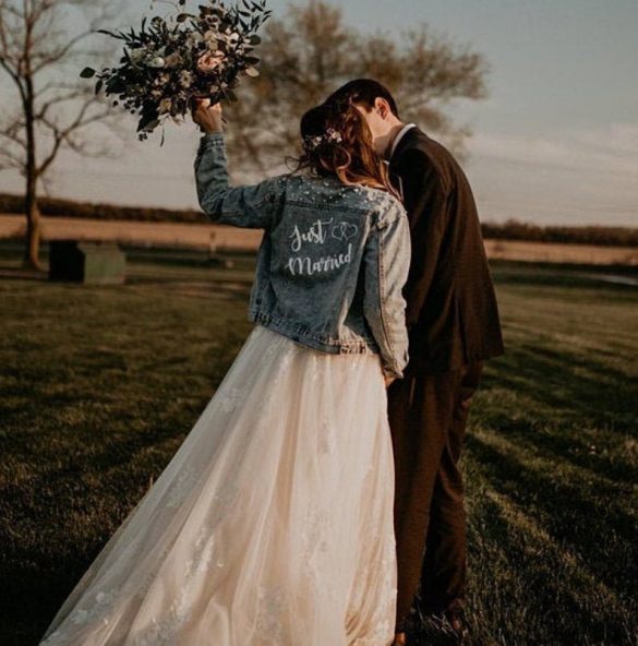 Who Else Wants a Bridal Jean Jacket -- Cute + On Sale? | Emmaline Bride
