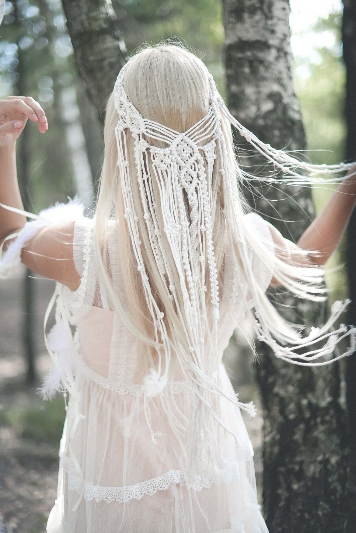 This Macrame Wedding Veil is the New Trend for Boho Brides