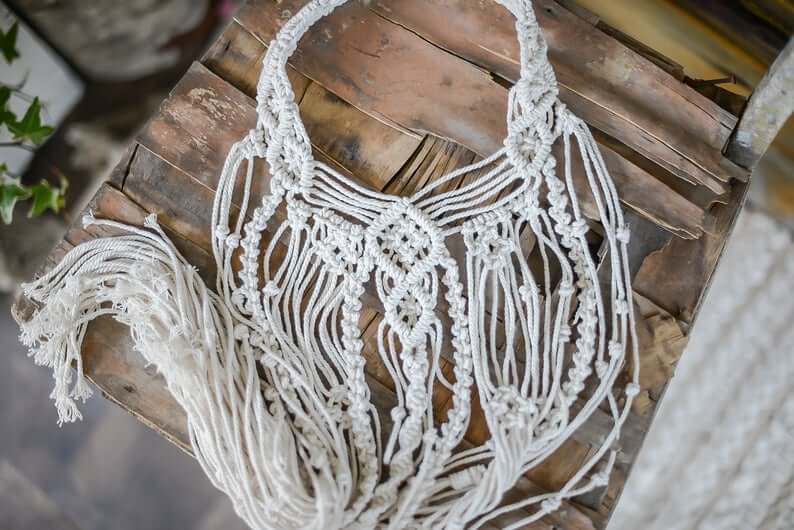 This Macrame Wedding Veil is the New Trend for Boho Brides