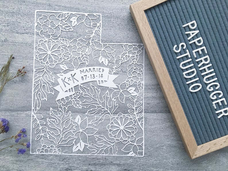 25 Best Paper Wedding Gifts for Him or Her: 1st Anniversary