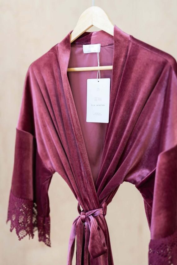 Velvet Bridesmaid Robes for Fall Weddings | Emmaline Bride Wedding Blog