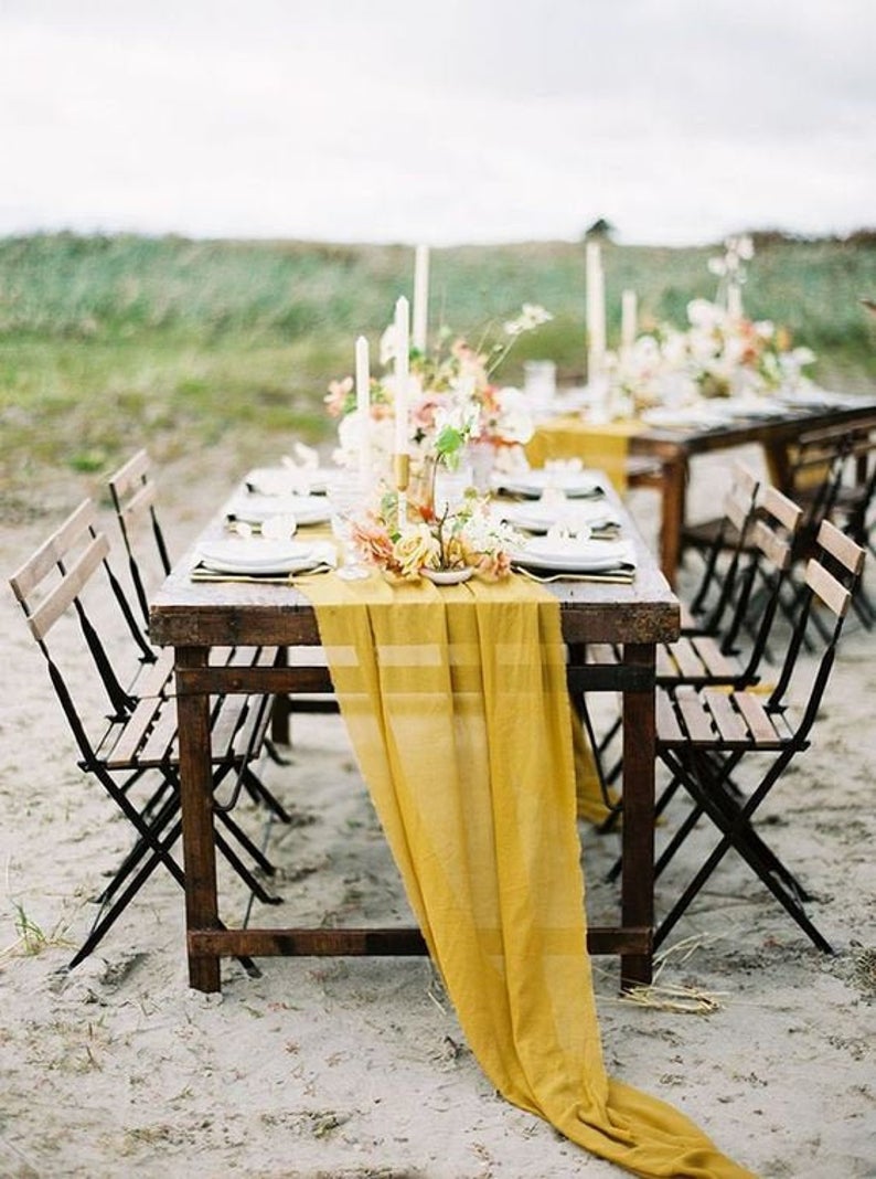 Where to Buy Cheesecloth Table Runners for Wedding | Emmaline Bride