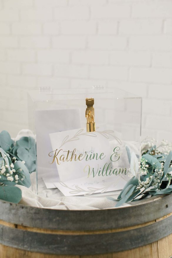 Wedding Card Box with Lock and Key -- That Looks Stylish + Cute!