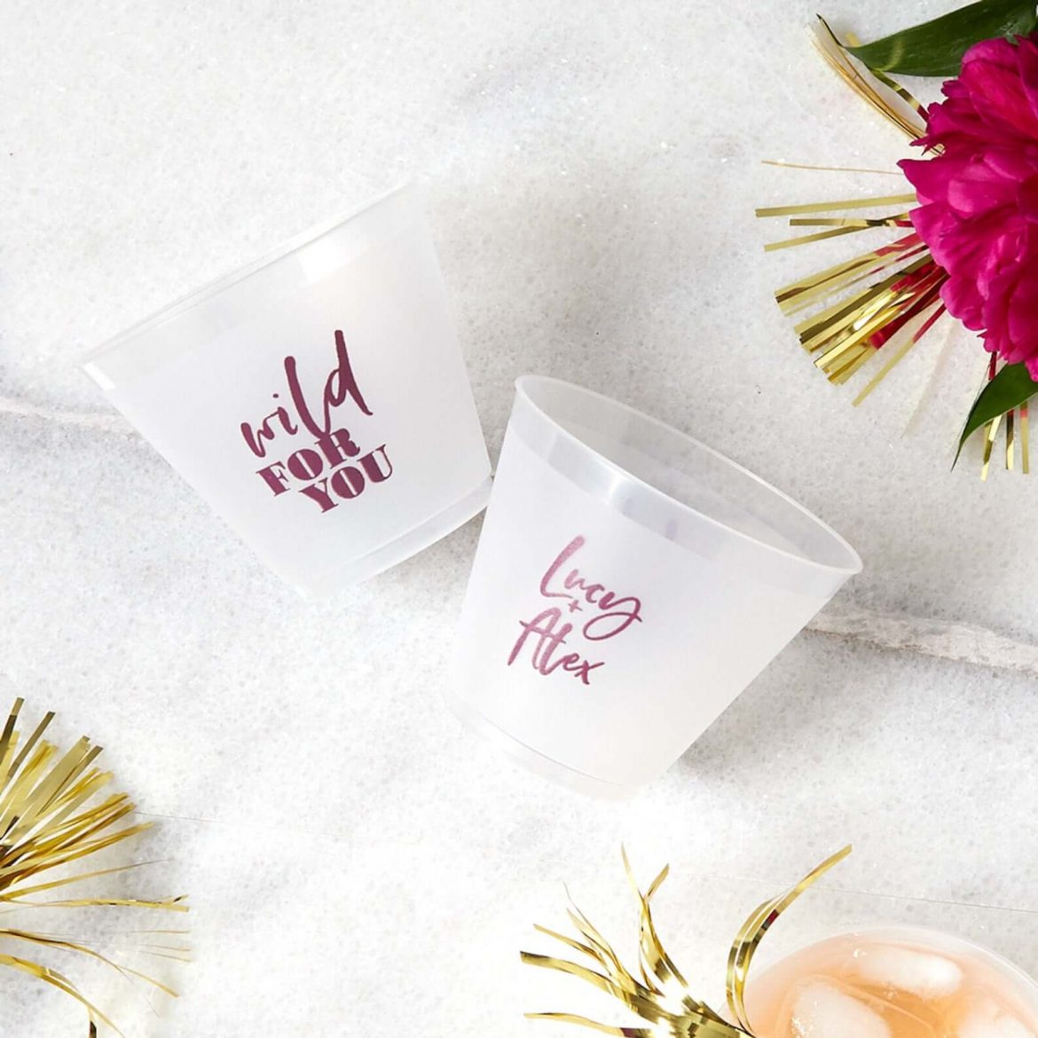 Where to Buy Wedding Stadium Cups / Favors for Guests to Take Home