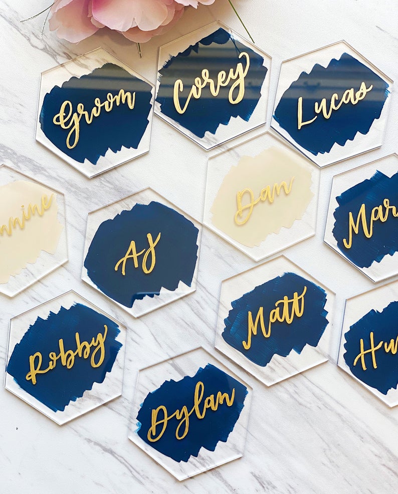Hand-Lettered Painted Acrylic Wedding Signs? | Emmaline Bride