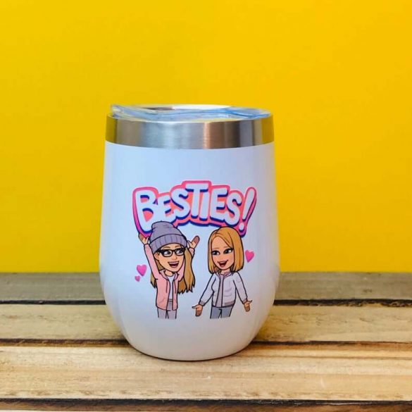 Bitmoji Wedding Napkins, Invites + Tumblers: These Are So Much Fun!