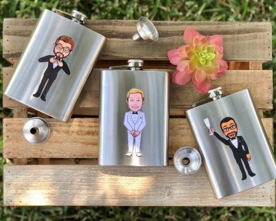 Bitmoji Wedding Napkins, Invites + Tumblers: These Are So Much Fun!