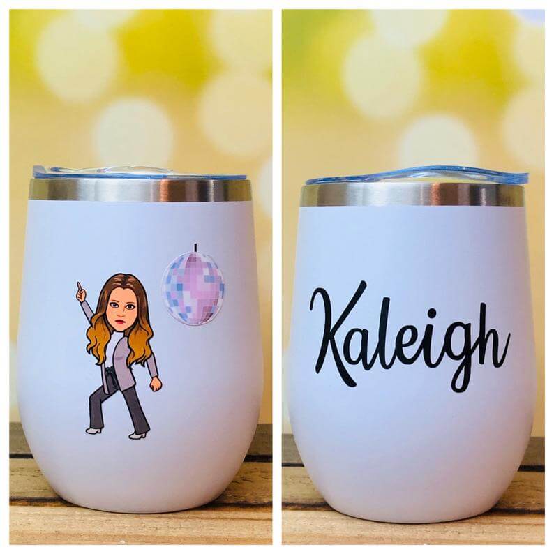Bitmoji Wedding Napkins, Invites + Tumblers: These Are So Much Fun!