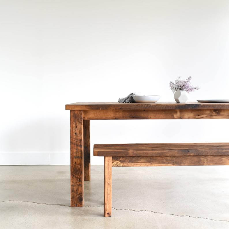 This Handmade Farmhouse Table is Beautiful for Your Kitchen
