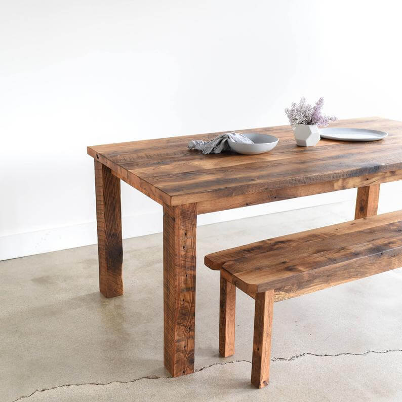This Handmade Farmhouse Table is Beautiful for Your Kitchen